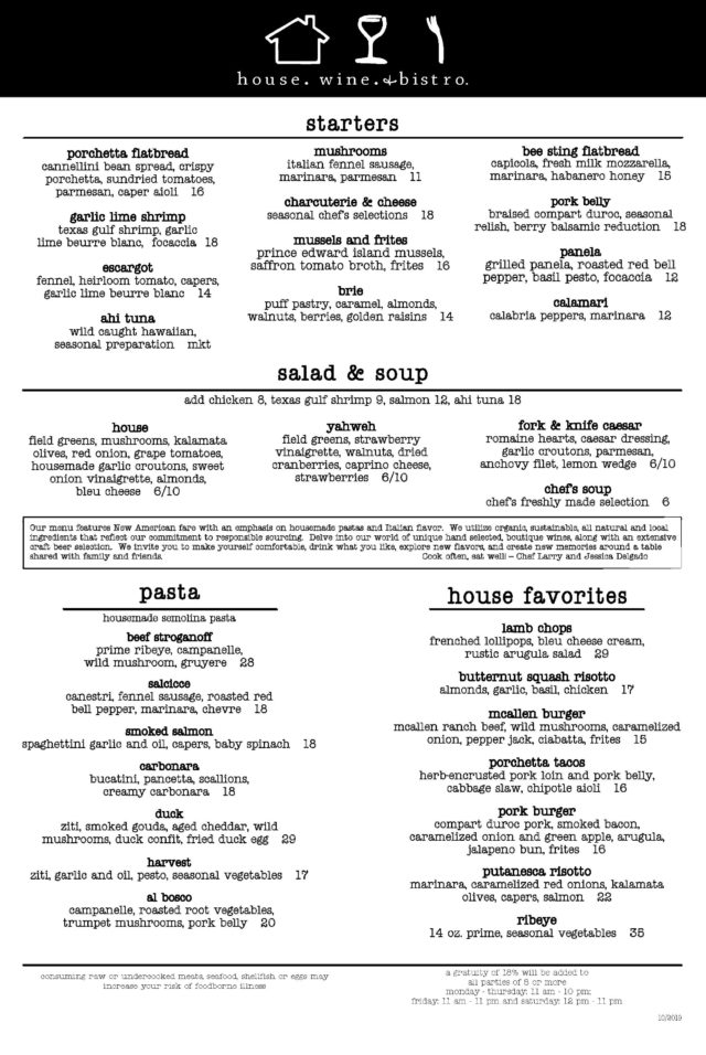 PRINT - HWB - Full Menu - house. wine. & bistro.